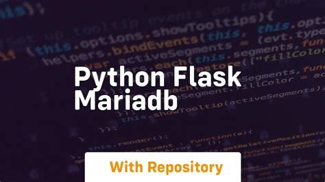 python flask mariadb youtube
