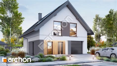 Projekt domu Dom w malinówkach 38 GE OZE Dodatki ARCHON