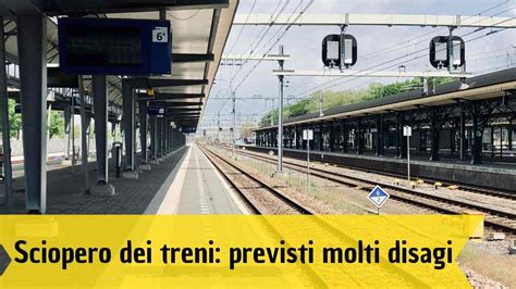 Treni oggi c è lo sciopero dei macchinisti Ecco gli orari per viaggiare