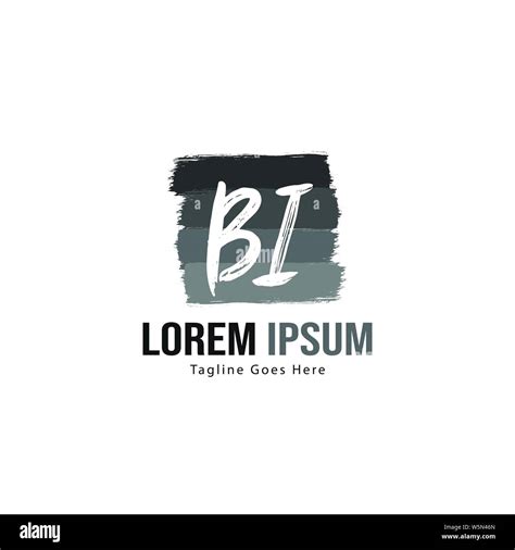 BI Letter Logo Design Creative Modern BI Letters Icon Illustration