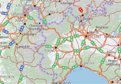 Cartina Piemonte Stradale Carta Fisica Veneto