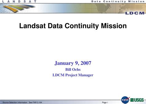 Ppt Landsat Data Continuity Mission Powerpoint Presentation Free