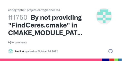 by not providing findceres cmake in cmake module path this project has asked cmake to find a