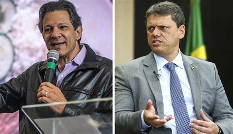 Pesquisa Atlas Tarcísio tem 11 pontos de vantagem sobre Haddad em SP