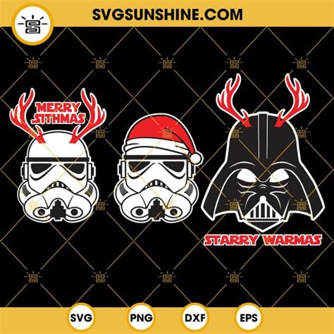 Storm Trooper Merry Sithmas SVG Darth Vader Christmas SVG Star Wars