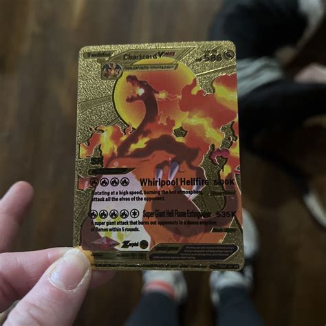 Mavin Charizard VMAX Gold Foil Pokemon Card RARE Holo GX RAINBOW