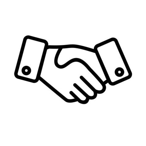 Handshake Vector Icon Vector Art At Vecteezy