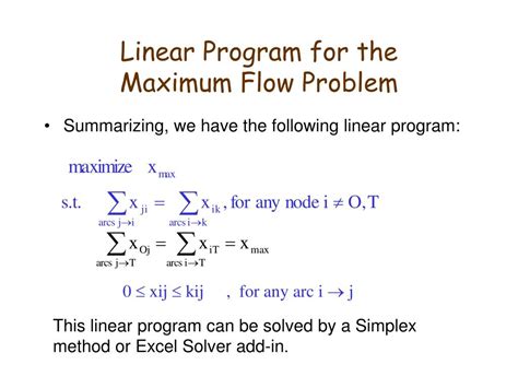 ppt network optimization models maximum flow problems powerpoint presentation id 3395976