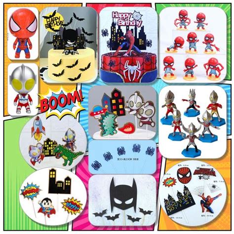 Jual Topper Superhero Batman Ultraman Superman Spiderman Hero Hiasan
