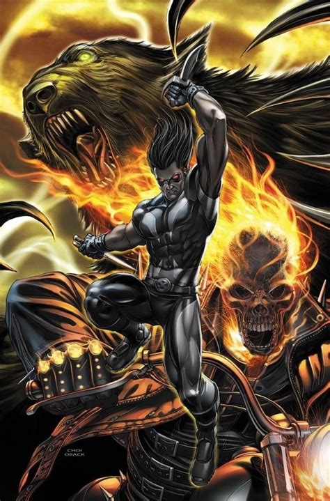Brutales Ilustraciones De Ghost Rider El Motorista Fantasma Marvel