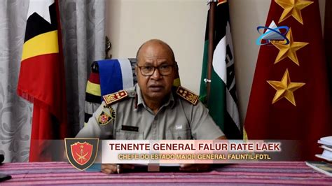 Mensagem Chefe Do Estado Maior General F FDTL Ba Kampanha Eleitoral