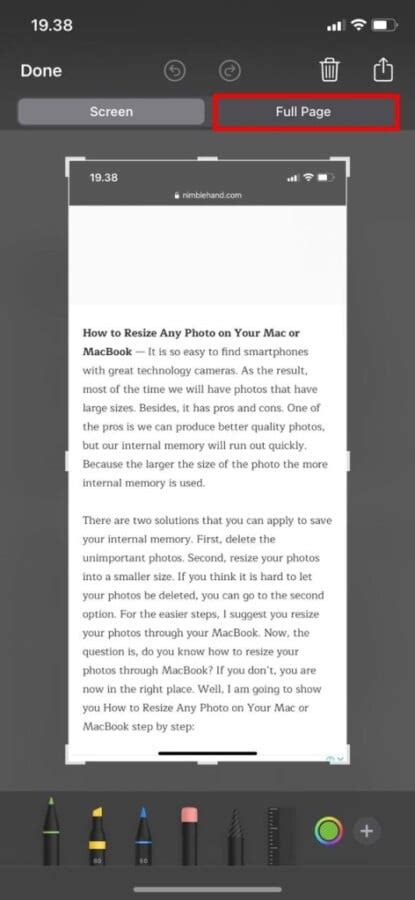 How To Create A Long Scrolling Screenshot On Iphone
