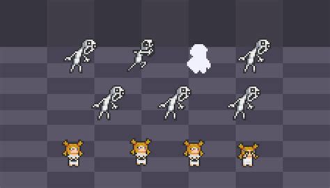 2D Pixel Art Doppelganger Sprites By Elthen S Pixel Art Shop