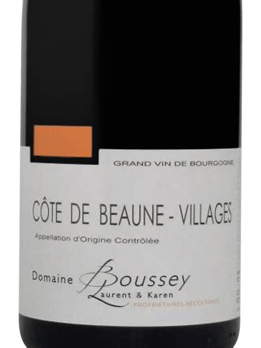 Domaine Boussey Côte de Beaune Villages Vivino France