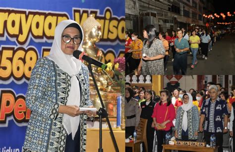 Rajut Persatuan Dan Tolerans Dr Susanti Hadiri Peringatan Tri Suci