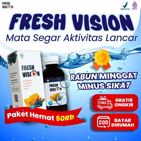 Jual FRESH VISION Segarkan Mata Cegah Minus Rabun Katarak Glukoma