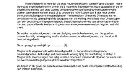 Voorbeeldbrief Verhuurder Aan Huurder