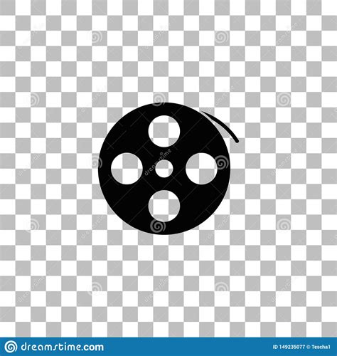 Icono De La Pel cula Del Carrete Completamente Ilustración del Vector