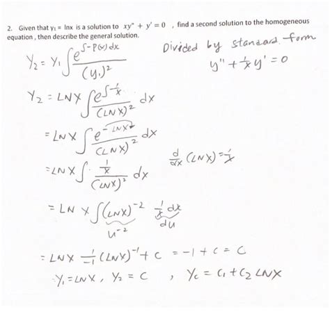 [solved] given that y 1 x 4 is a solution to x 2 y 7xy course hero