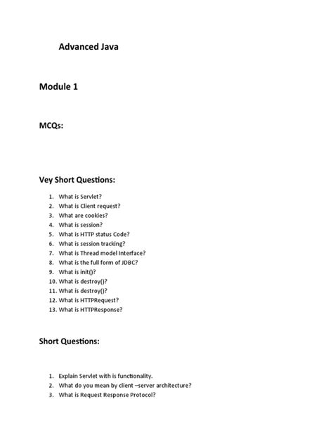 advanced java mcqs pdf programming paradigms software