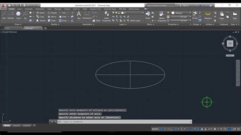 14 ellipse and elliptical arc in autocad autocad basic to advance series youtube