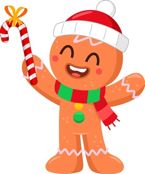 Cute Gingerbread Man Clipart