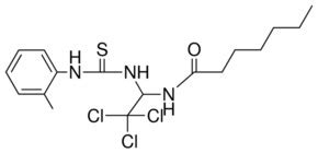 HEPTANOIC ACID 2 2 2 TRICHLORO 1 3 O TOLYL THIOUREIDO ETHYL AMIDE
