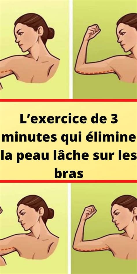 Lexercice de 3 minutes qui élimine la peau lâche sur les bras