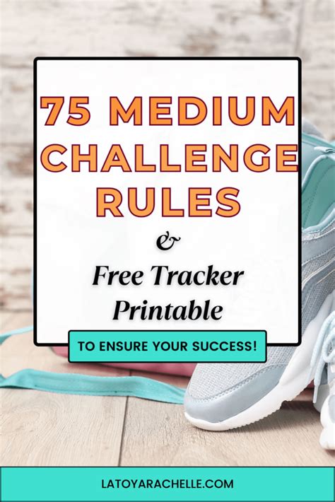 Free Medium Challenge Printable Tracker New Latoya Rachelle