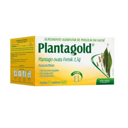 PlantaGold Plantago Arte Nativa 30 Sachês S Sabor App Pharma