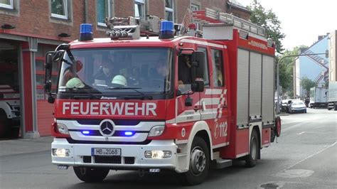Einsatz Am Morgen Wachausfahrt Hlf Feuerwehr Bremen Furw