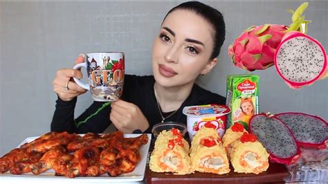 СЪЕЛА ВСЕ ДО КОНЦА MUKBANG Ayka Emilly YouTube