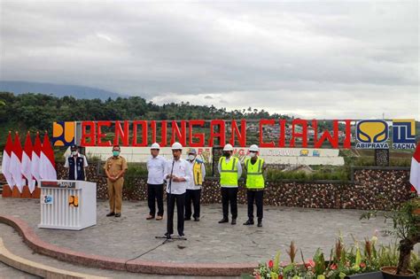 FOTO Presiden Jokowi Resmikan Bendungan Ciawi