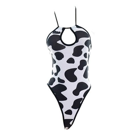 Joyralcos Dalmatian Milk Leopard Cosplay Costume Anime Sexy Mini Cow Bikini Lingerie Set