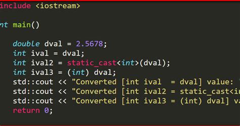Static Cast Conversion 1 C Learning Tutorials