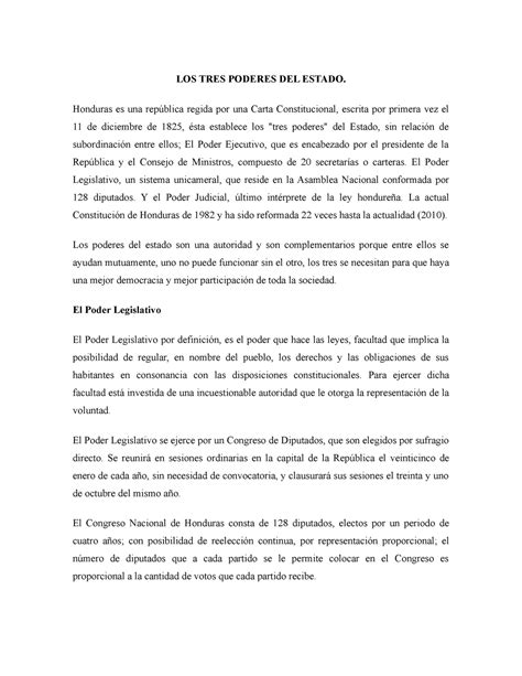 LOS TRES Poderes DEL Estado Bryan Joel Garcia Pineda LOS TRES