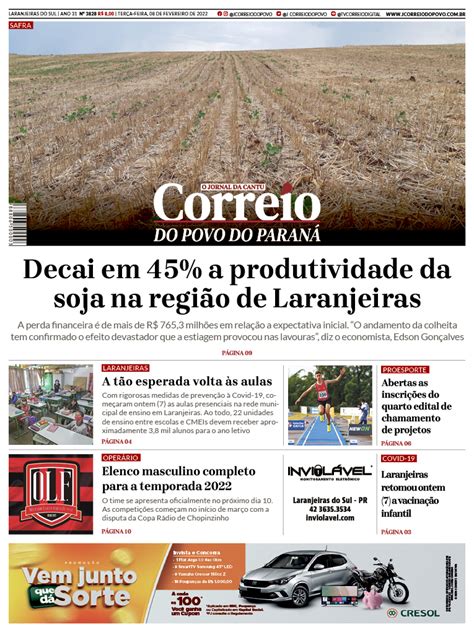 Impresso Jornal Correio Do Povo