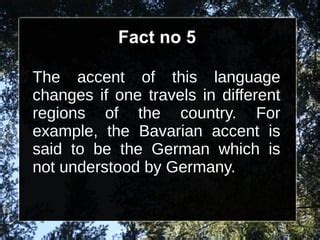 Interesting Facts About German Ppt