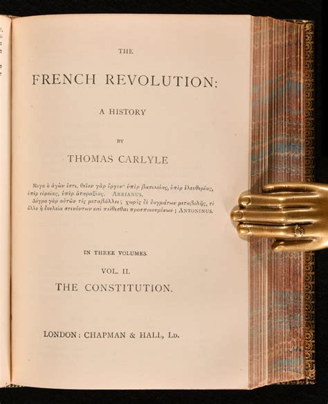 The French Revolution A History In Three Volumes By Thomas Carlyle