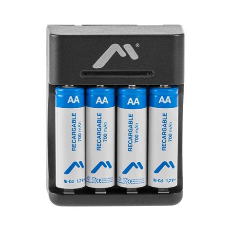 Mitzu Kit de cargador con 4 baterÍas aa mitzu