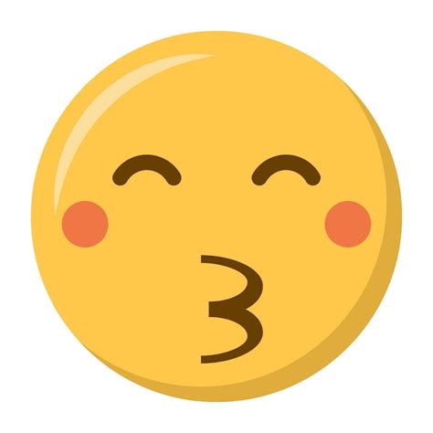 K Sst Gesicht Mit Geschlossenen Augen Emoji Ikonen Premium Vektor