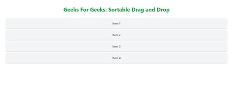 Sortable Drag And Drop With React And Tailwind CSS GeeksforGeeks