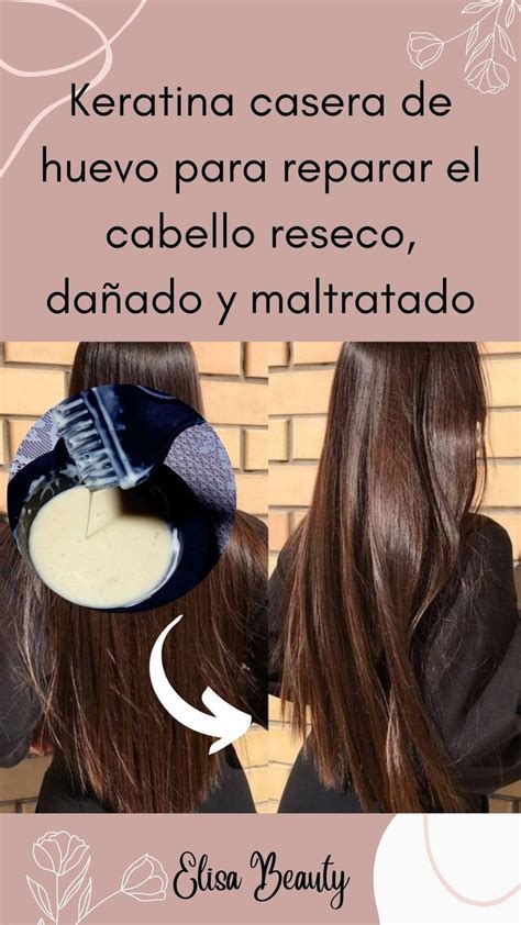 Keratina casera de huevo para reparar el cabello dañado y reseco