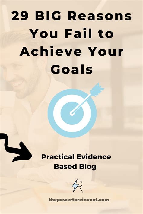 29 Reasons Why You Fail To Achieve Your Goals The Power To Reinvent