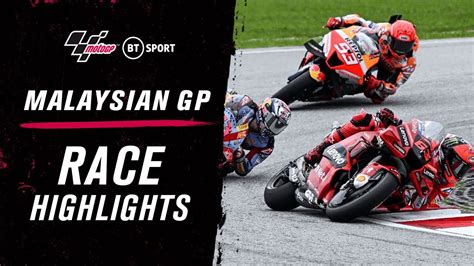 MotoGP Highlights Malaysia 2022 Pecco Bagnaia Had His First Shot