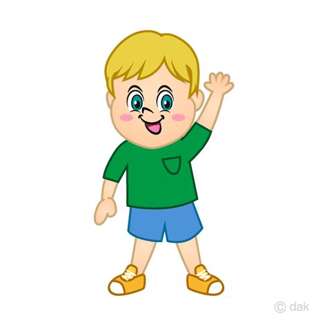 Dibujos Animados De Niños Levantando Las Manos