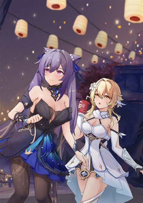 Lumine Keqing And Keqing Genshin Impact Drawn By Xiachujin Danbooru