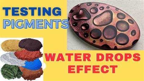 Water Drops Effect Testing Pigments Resin Trending Effect Rain Drops