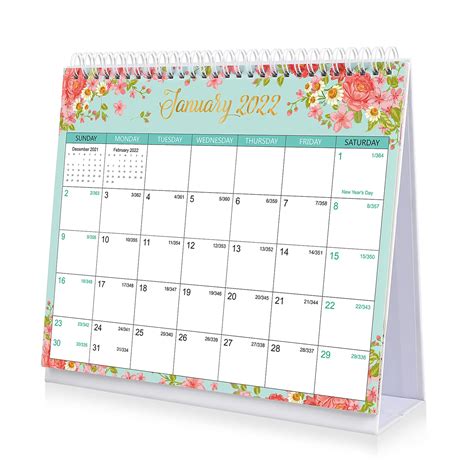 Buy Nuobesty Desk Floral Desktop Monthly Desktop Jan Dec