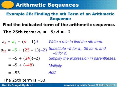 ppt arithmetic sequences powerpoint presentation free download id